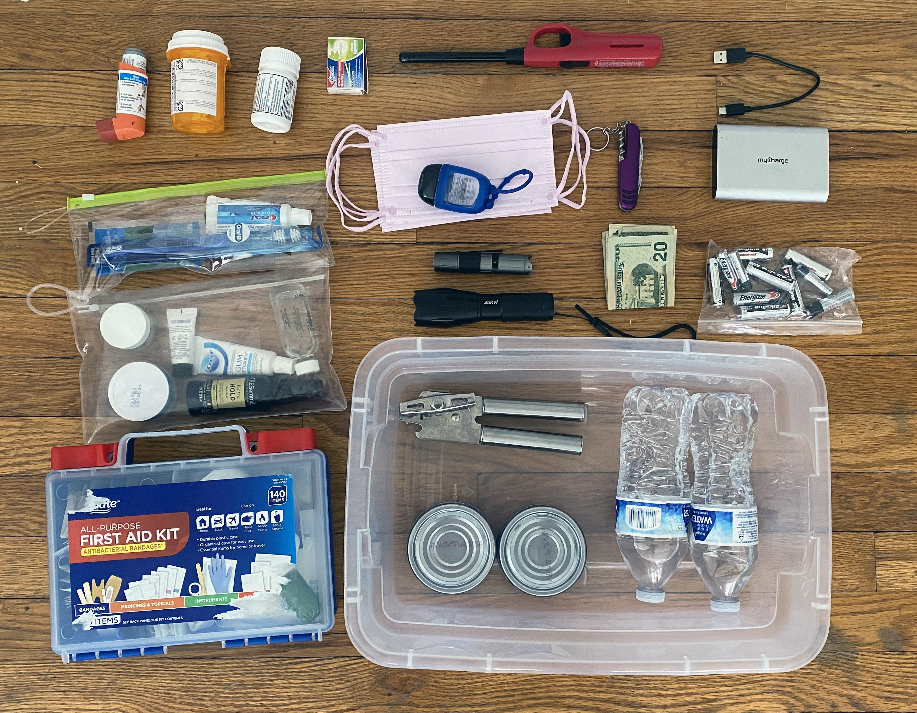 Survival kit contents store